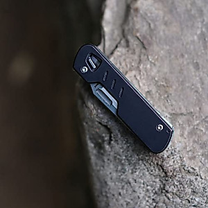 HorixGear 1 Pair Handle Patch Custom Titanium Scales for T4 Multitool (Titanium black)