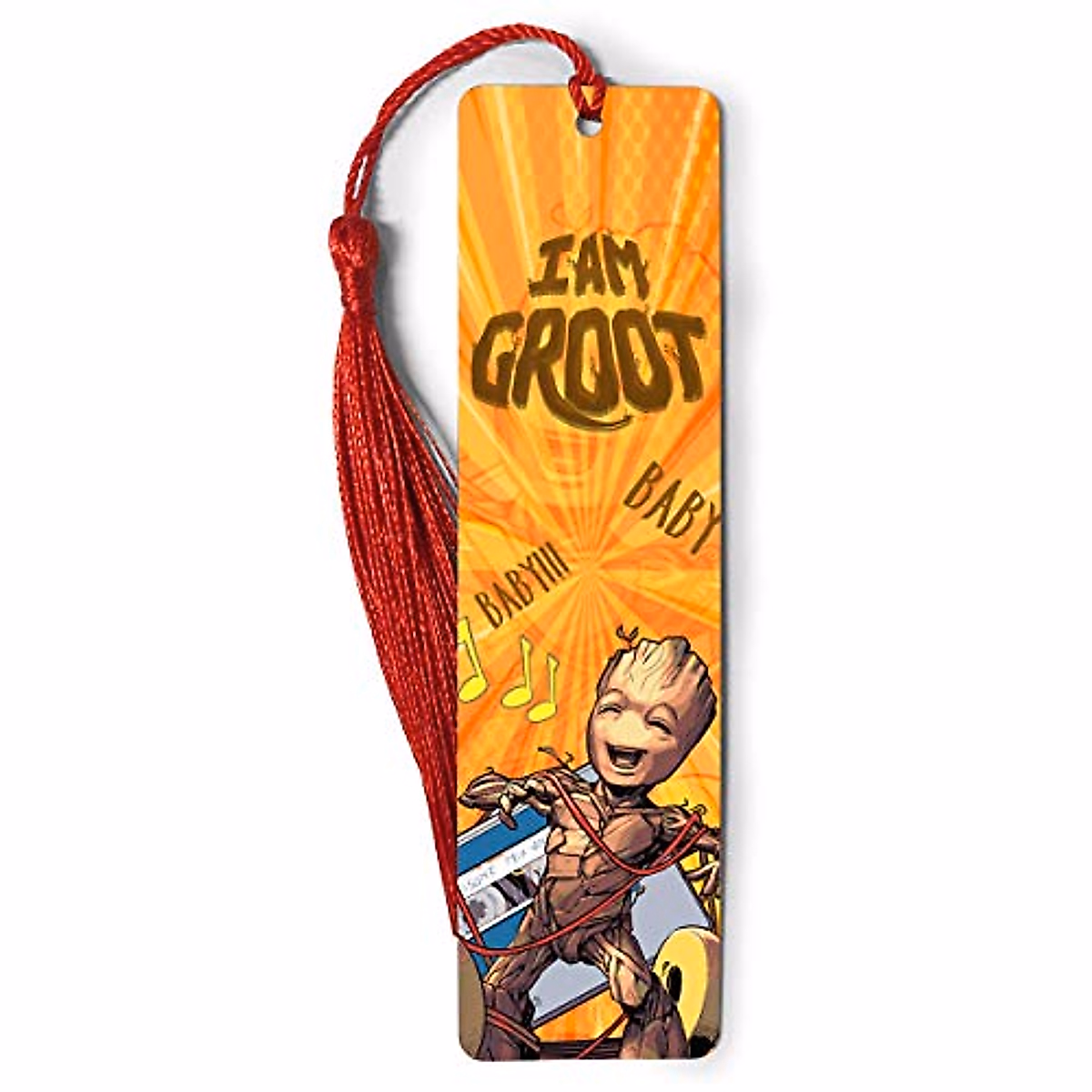 Bookmarks Metal Ruler Baby Bookography Groot Measure Tassels Bookworm for Book Markers Lovers Reading Notebook Bookmark Bibliophile Gift