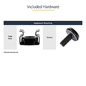 StarTech.com 2-Post 12U Heavy-Duty Wall Mount Network Rack, 19" Open Frame Server Rack with Adjustable Depth, Wall Mount Data Rack for IT / AV / Patch Panel / Computer Equipment (RK12WALLOA)
