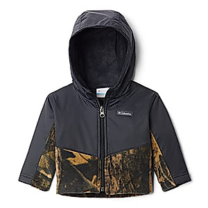 Columbia Baby Steens Mt Overlay Hoodie, Timberwolf Print/Black, 6/12