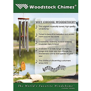 Woodstock Chimes Signature Collection, Woodstock Reflections, 22'' The Lord's Prayer Inspirational and Memorial Wind Chimes for Outdoor, Patio, Home or Garden Décor (WRLP)