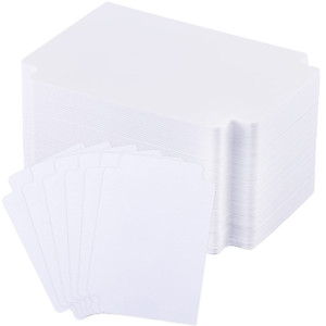 Trading Card Divider Cards Card Sorting Tray Plastic Divider Cards Playing Card Seperator Trading Card Organizer Trading Card Pages for Games Sports Supplies, 69 x 97 mm(50)