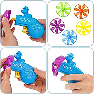 18 Pieces Cat Fetch Toy - Cat Tracks Cat Toy - Fun Levels of Interactive Play -Cat Toys with 5 Colors Flying Propellers Satisfies Cat Hunting, Chasing & Training Exercise Needs