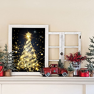 clothmile Christmas Tree Diamond Art Kits for Adults Christmas Full Drill Diamond for Beginners, 5d Paint with Diamonds Pictures Gem Art Kits DIY Adult Crafts Kits 12x16inch