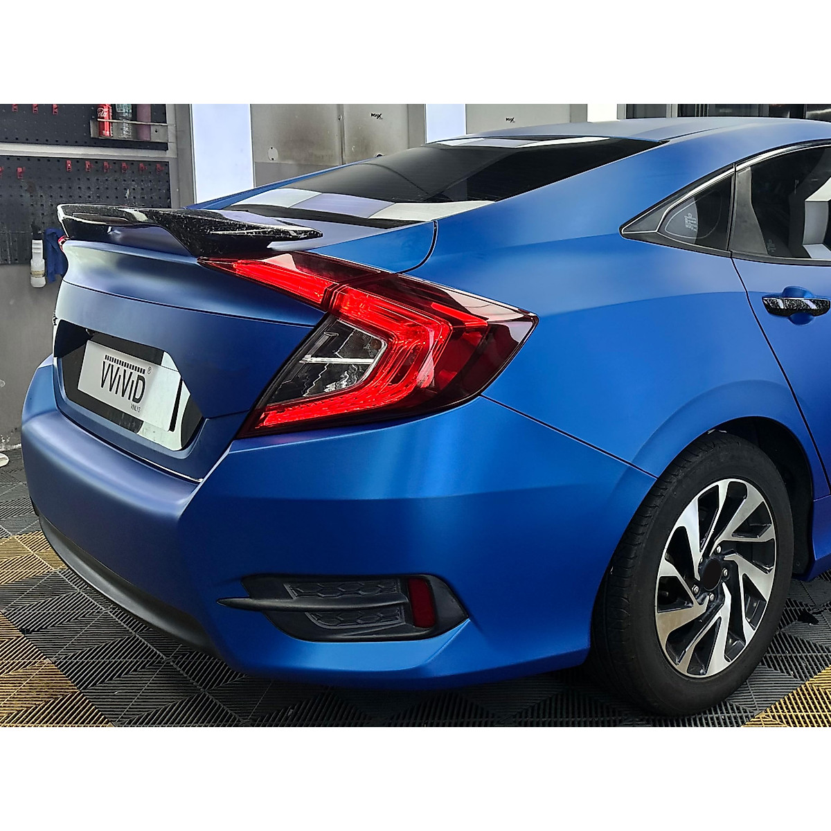 VViViD+ Matte Metallic Blue (Ghost) Vinyl Wrap Roll (1ft x 5ft)