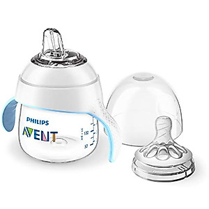 Philips Avent Natural Trainer Sippy Cup with Fast Flow Nipple and Soft Spout, 5oz, 1pk