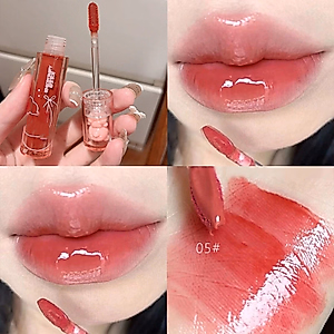 New Irven 2Pcs Bear Lip Glaze Jelly Lipstick,Liquid Lipstick Cute Bear Lipgloss Moisturizing Lip Stain Plumping Water Lip Gloss Waterproof Long Lasting Cheek Rouge Tint Cosmetics Bear Beauty Makeup