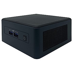 Intel PC Intel NUC 11 Pro Kit NUC11TNHi7 Mini Desktop PC Computer-11th Gen Intel Core i7-1165G7 up to 4.70 GHz Processor,64GB RAM,512GB PCIe SSD,Intel Iris Xe Graphics,Windows 10 Pro,Black