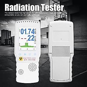 Nuclear Radiation Detector, Clear viewing High Accuracy Radiation Dose Counter Handheld for Pollution Monitoring