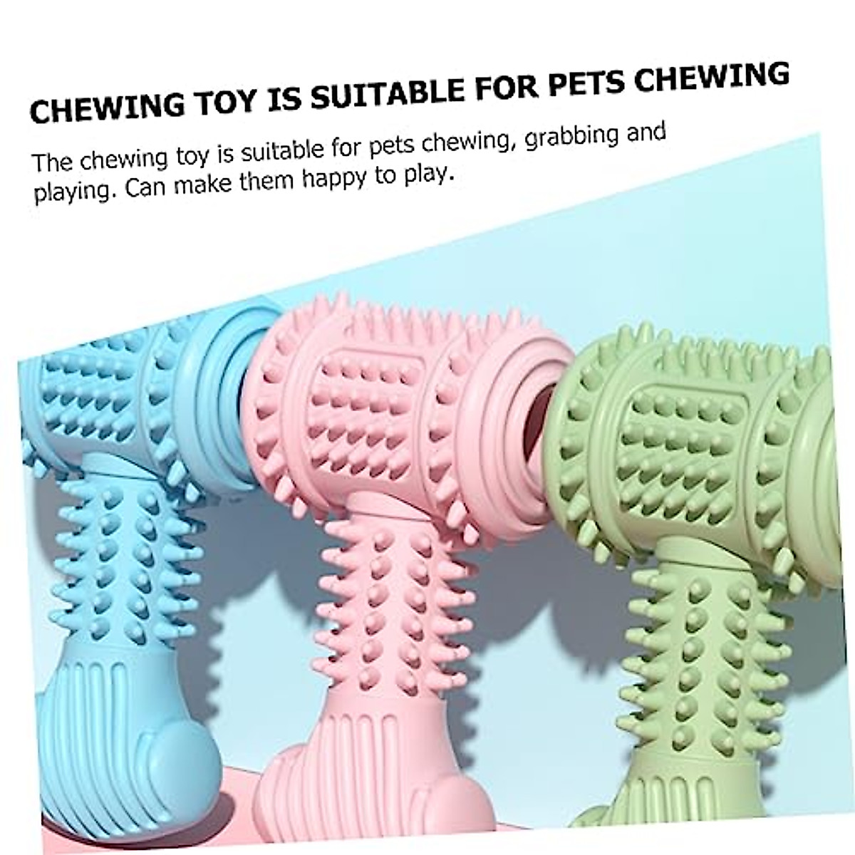 balacoo 5pcs Dog Toy Dog Squeaky Toys Dental Dog Rubber Dog Accessories for Small Dogs Small Dog Accessories Dog Chew Toys Dog Teeth Cleaning Toy Pet Chew Toys TPR Dog Supplies Puppy
