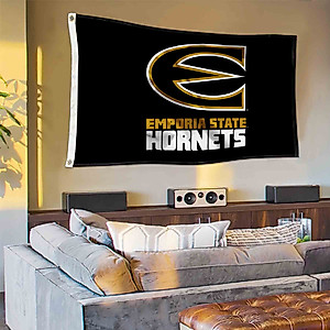 Emporia State Hornets Wordmark Large Grommet Banner Flag