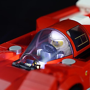 Kyglaring LED Lighting Kit Only Lights Set Designed for Lego 1970 Ferrari 512 M 76906 Model Building Kit - Without Lego Set (Classic Version)