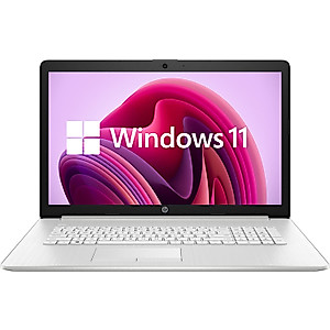 HP [Windows 11 Home] Newest Laptop, 17.3” Full HD Display, 11th Generation Intel Core i3-1115G4 Processor, 32GB RAM, 1TB SSD, Ethernet, Webcam, Wi-Fi, Bluetooth, HDMI, Silver