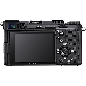 Sony a7C Mirrorless Camera (Black) Body only Bundle with Accessories (64Gb High Speed Memory Card, Spider Tripod, Gadget Bag, Cleaning kit)
