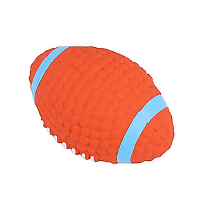 Dog Toys, Indestructible Rubber Puppy Squeaky Chew Toys Durable Dog Teeth Cleaning Squeaker Interactive Training Molar Bite Balls Floating Bouncy Pets Fetch Ball Toys for Small Medium Large Dogs