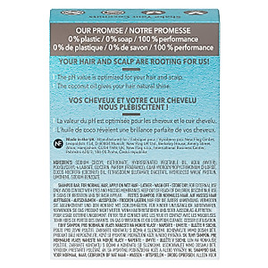 Foamie Natural Shampoo Bar - Cruelty, Paraben and Sulfate Free - Strengthens Massages and Cleans Your Scalp - Plastic Free Packaging saves 2 Bottles per Bar (Coconut)