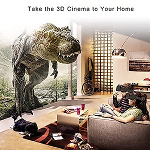 Thafikzi VR Headset Virtual Reality Glasses for Phones VR Gear 3D Glasses for Cell Phone, Virtual Reality Goggles for 3D Movies/ Games, Compatible with Android/ iOS Phones from 4.7 to 7 Inches