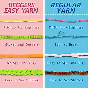 Berggers Soft Amigurumi Yarn for Crocheting with Easy-to-See Stitches Chunky Yarn Bulk, Knitting & Crochet Supplies for Beginner to Crochet Amigurumi and Others-Black Yarn