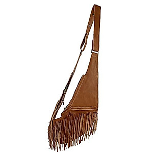 SASH Crossbody Desert Sunset Leather Bag (Classic Plus Fringe)