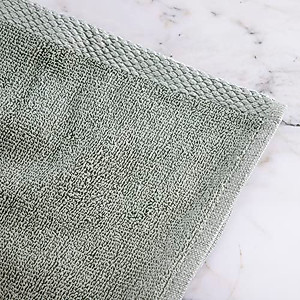 Rae Dunn Hand Towels, Embroidered Decorative Hand Towel for Kitchen and Bathroom, 100% Cotton, Highly Absorbent, Two Pack, 16x28, Embroidered Sage