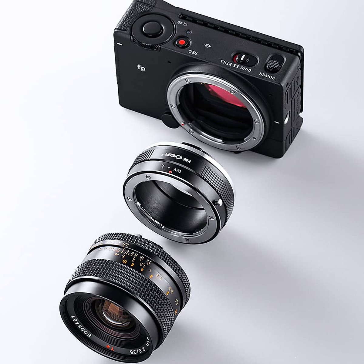 K&F Concept Lens Mount Adapter C/Y-L Manual Focus Compatible with Contax/Yashica (C/Y) Lens to L Mount Camera Body