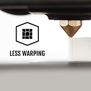 HATCHBOX PETG 3D Printer Filament, Dimensional Accuracy +/- 0.03 mm, 1 kg Spool, 1.75 mm, White