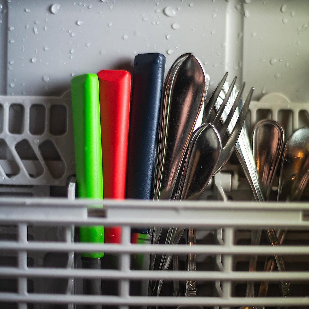 Opinel Les Essentials+ No. 312 Paring Knife, Corrosion Resistant + Dishwasher Safe, Made in France, Green