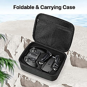 Drone with Camera for Adults, ATTOP 1080P Live Video 120° Wide Angle APP-Controlled Camera Drone for Kids 8-12, Beginner Friendly with 1 Key Fly/Land/Return, Remote/Voice/Gesture/Gravity Control, FPV Drone w/ Safe Emergency Stop, 360° Flip, VR Mode, Carry