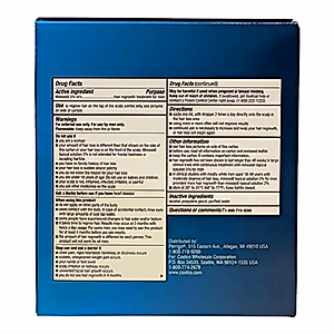 Kirkland Signature Minoxidil Hair Regrowth Solution for Men - 3 Month Supply,Package Includes Child-Resistant Dropper Applicator, Blue