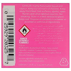 COLOUR ME Neon Pink by Milton-Lloyd - Perfume for Women - Amber Floral Woody Scent - Mandarin and Ginger Notes - Blended with Jasmine and Vanilla - for Vibrant Ladies - 3.4 oz EDP Spray