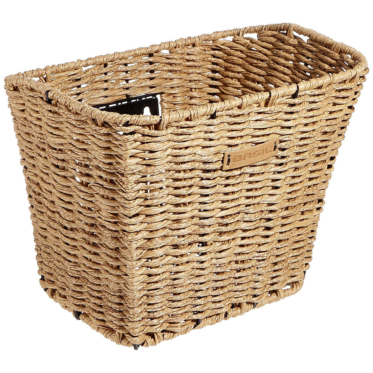 Basil Unisex - Adult Bremen Rattan Look Fm Bicycle Basket, Seagrass, 26 cm x 35 cm x 27 cm