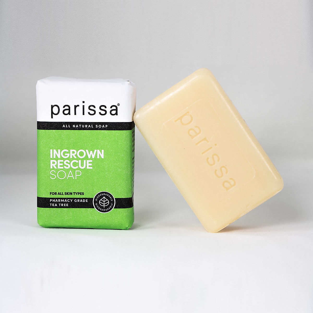 Parissa Ingrown Rescue Kit, Post-Hair Removal Treatment for Ingrown Hair & Razor Bumps, 3 Step Kit to Cleanse, Exfoliate, and Moisturize