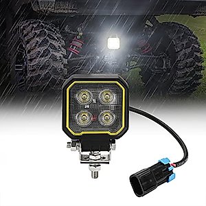 D-Lumina 28W LED Backup Reverse Light Compatible with Polaris Ranger Crew 1000 XP 2018-2021, Rear Below Cargo Bed Flood Beam Light Bar
