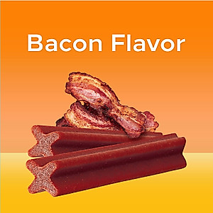 Pedigree DENTASTIX Adult Large Dog Dental Care Treats, Bacon Flavor, 2.08 lb. Pack (40 Treats)