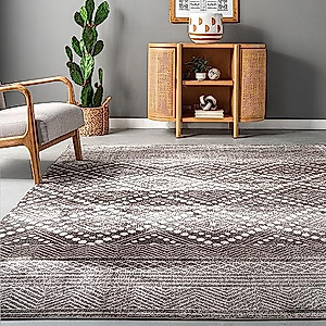 nuLOOM Phyllis Machine Washable Diamond Trellis Area Rug, 8x10, Grey