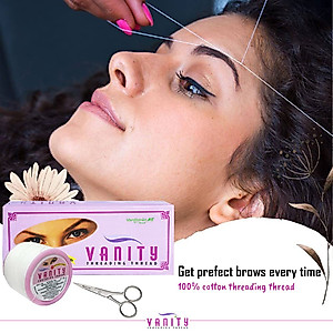 Vanity Threading Thread - Pack of 2 (10 Spools in Each Box) with Scissor by Behal International