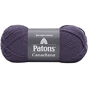 Patons Yarn CANADIANA Solid GLO, Purple Glow