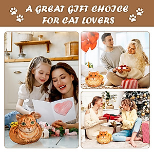 Openhahaha Drawstring Makeup Bag, Cat Makeup Bag, Travel Makeup Organizer, Cosmetic Pouch Bag, Cat Gift for Women, Lay Flat Makeup Bag Gifts for Cat Lovers