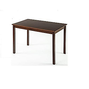 Zinus Juliet Espresso Wood Dining Table / Table Only, 45 in x 28 in x 29 in