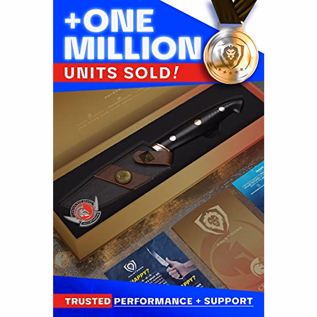 Dalstrong Paring Knife - 3.5 inch - Centurion Series - Swedish 14C28N High - Carbon Stainless Steel Kitchen Knife - G10 Handle - Fruit, Vegetable, Meat - Cooking Chef's Knife - w/Sheath