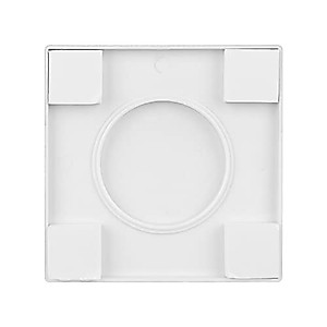 2 Pcs Pipe Wall Covers,Wall Split Flange,Wall ​Hole Decorative Cover,Wall Split Square Escutcheon Plate ABS Plastics Self-Adhesive Pipe Plate Covers,(50mm)