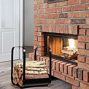 HOMSTOR 18 Inch Firewood Rack Indoor/Outdoor Log Holder