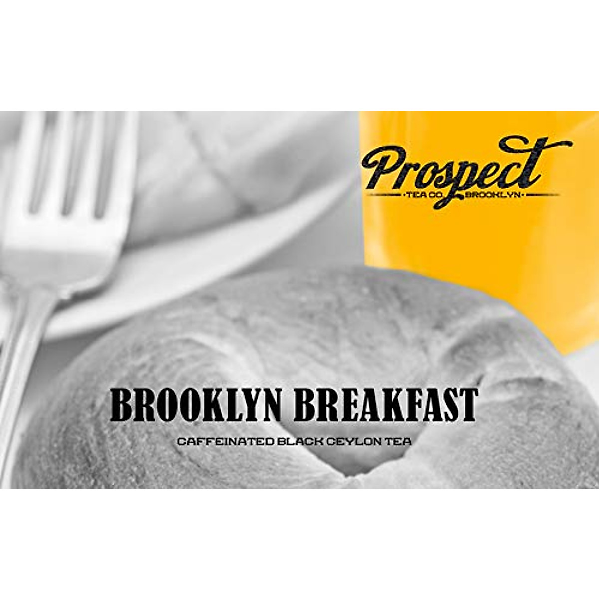 Prospect Tea Black Ceylon Tea Pods Compatible with K Cup Brewers Including 2.0, Brooklyn breakfast, 40 count