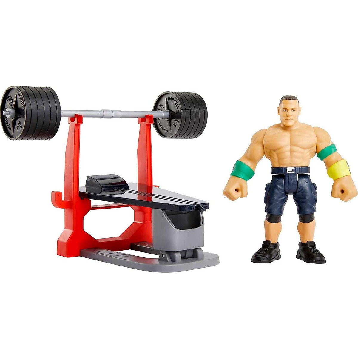 Mattel WWE John Cena Bend 'n Bash Stretching Action Figure with Accessories, 5.5-inch