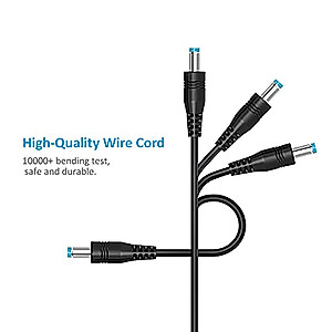 Belker Universal 5V DC 5.5 2.1mm Jack Charging Cable Power Cord, USB to DC Power Cable with 14 Interchangeable Plugs Connectors Adapters Compatible with Fan Speaker Router Mini and More 5V Devices