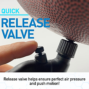 Franklin Sports Ball Pump + Pressure Gauge with Needle - Perfect Pump Hand Pump for Sports Balls - Air Inflation Pump for Soccer, Basketballs + More, Black