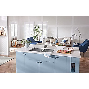 Moen CA87011SRS Single Handle Kitchen Faucet with Pullout Spray from the Kleo Collection, Spot Resist Stainless