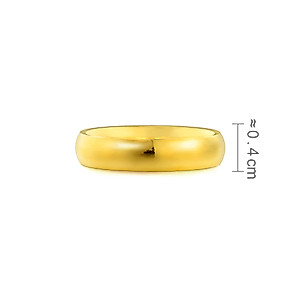 CHOW SANG SANG 999.9 24K Solid Gold Price-by-Weight Gold Polished Finished Ring for Women 79430R (Approx. 0.13tael (~4.86g), Our Size 9 / US 4.25)