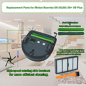 Replacement Parts for iRobot Roomba s9 (9150) s9+ s9 Plus (9550) s Series Robot Vacuum Cleaner Accessory Kit