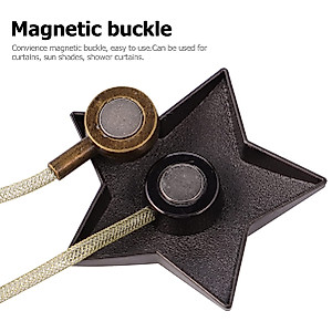 BESPORTBLE Star Curtain Magnetic Buckle Light House Decorations for Home Curtain Rods Holders Home Accessories Decor Sheer Drapes Star Curtains Curtain Tape Office European Style